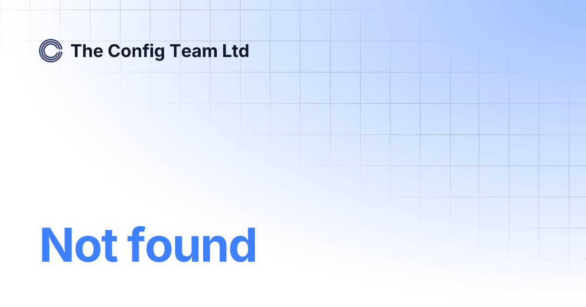 Operator messaging | The Config Team Ltd